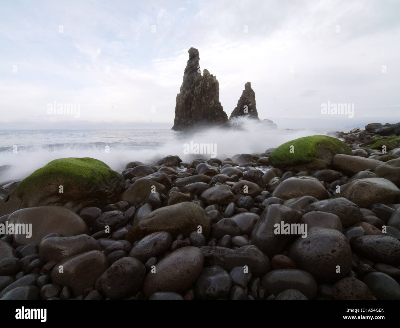 rock formation at the north coast, Madeira Stock Photo - Alamy