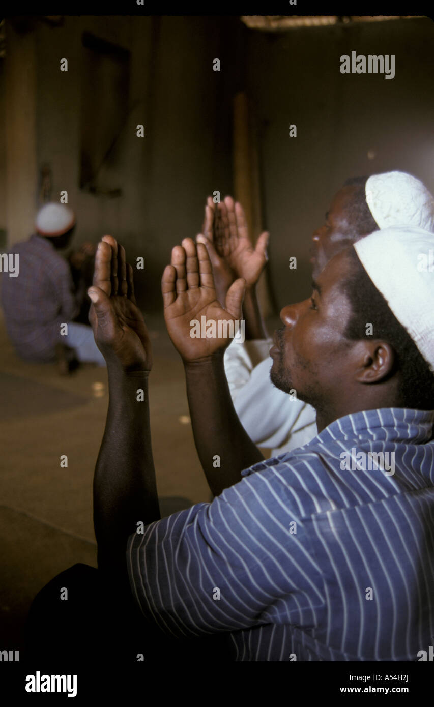 Painet hq1452 mozambique men praying village mosque melaluca images ...