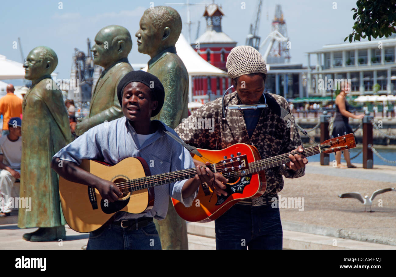Buskers sing and playing guitars. Cape Town South Africa RSA Stock ...