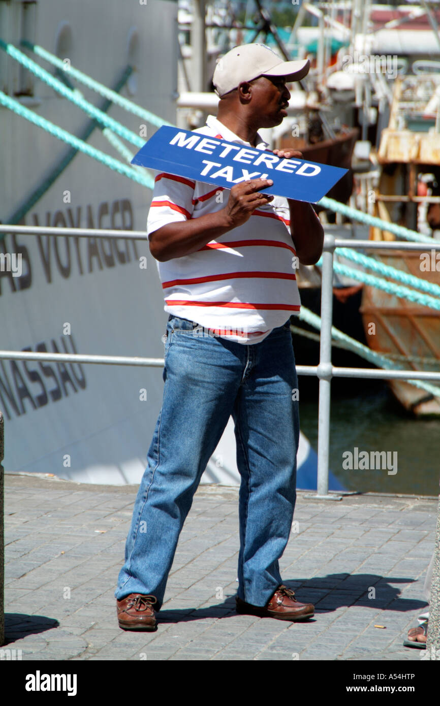 Black taxi driver touts for business. Cape Town South Africa RSA Stock ...