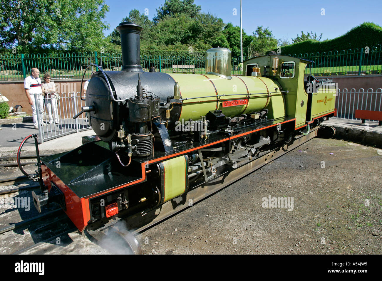 Ravenglass, GBR, 20. Aug. 2005 - Steam locomotive of Ravenglass Railway ...