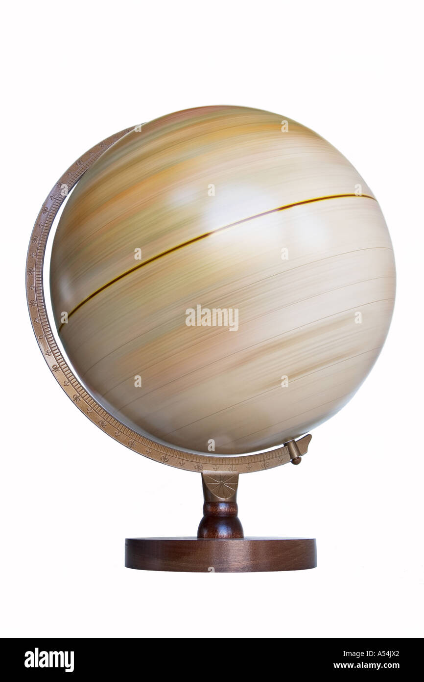 Spinning World Globe Stock Photo - Alamy