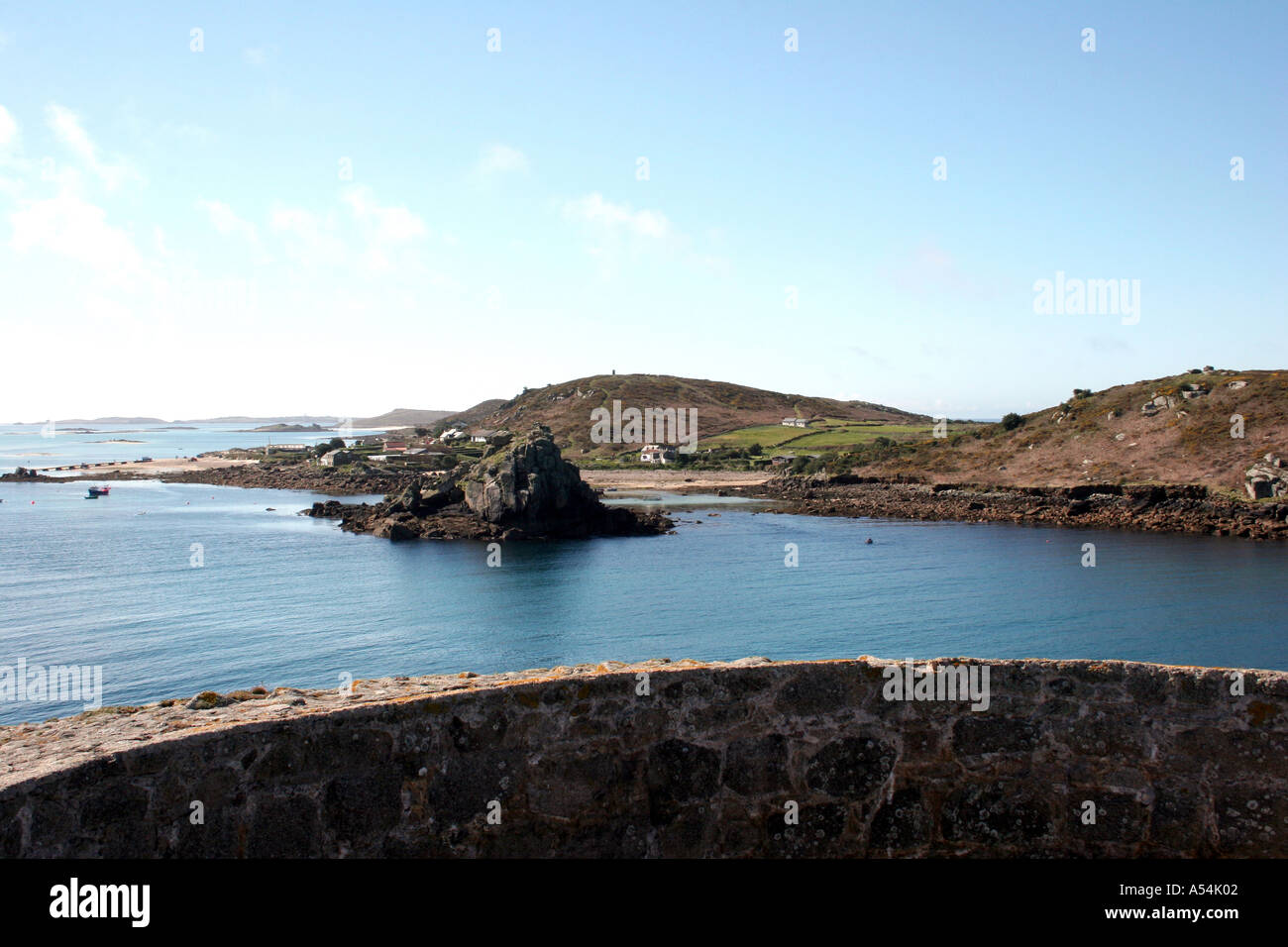 View towards Bryher Stock Photo - Alamy