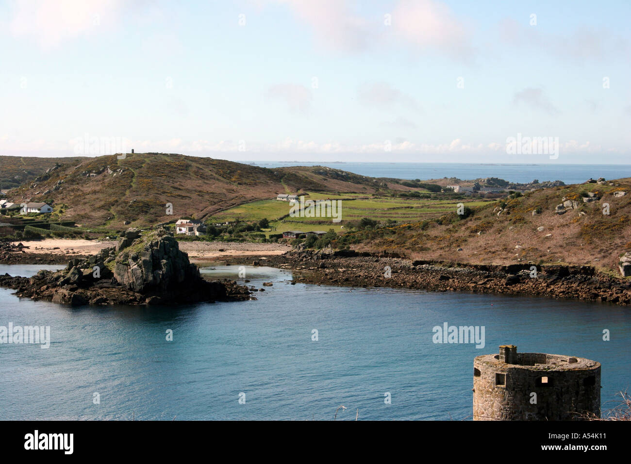 View towards Bryher Stock Photo - Alamy