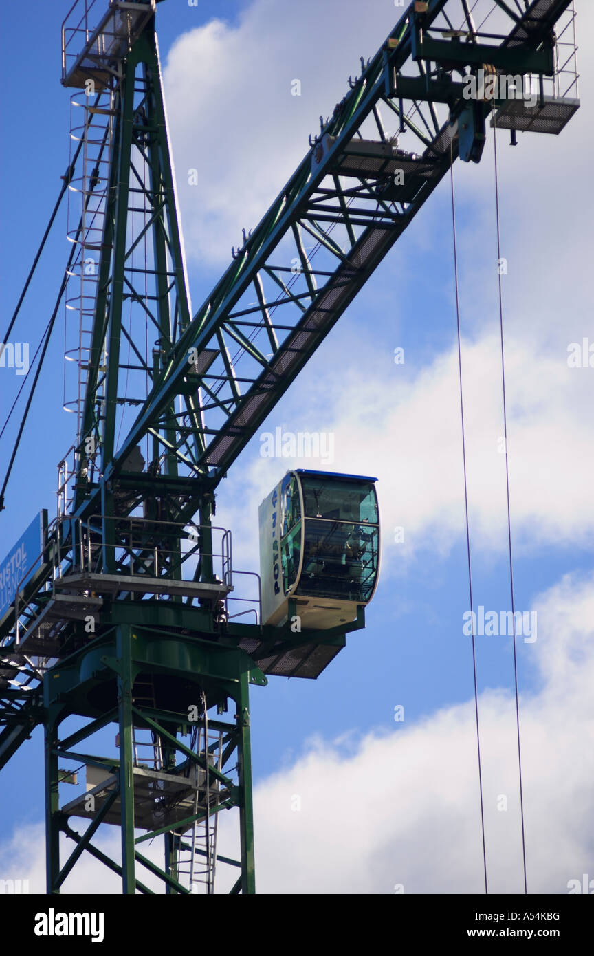 Construction crane against blue sky Stock Photo - Alamy