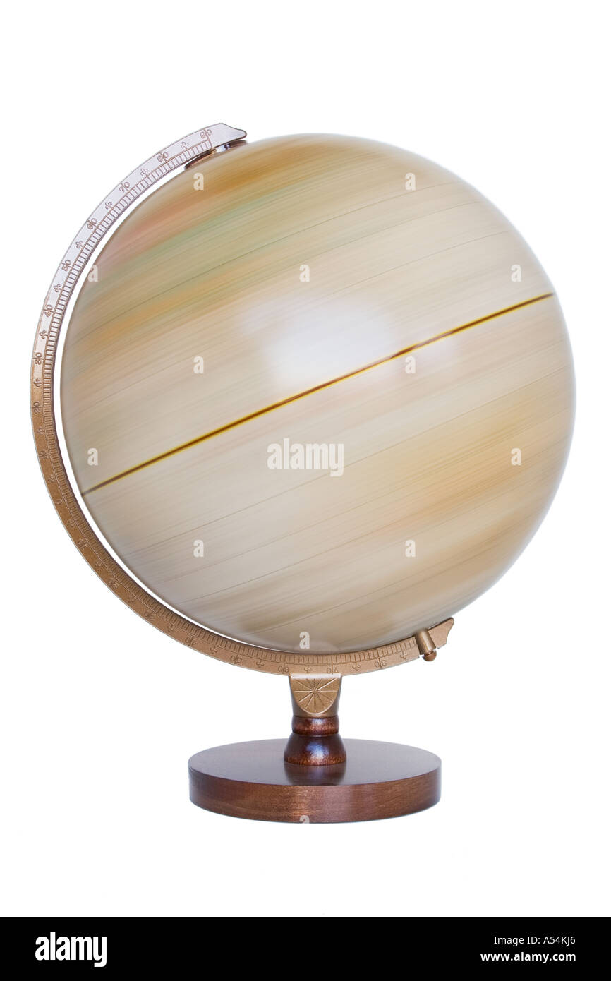Spinning World Globe Stock Photo - Alamy