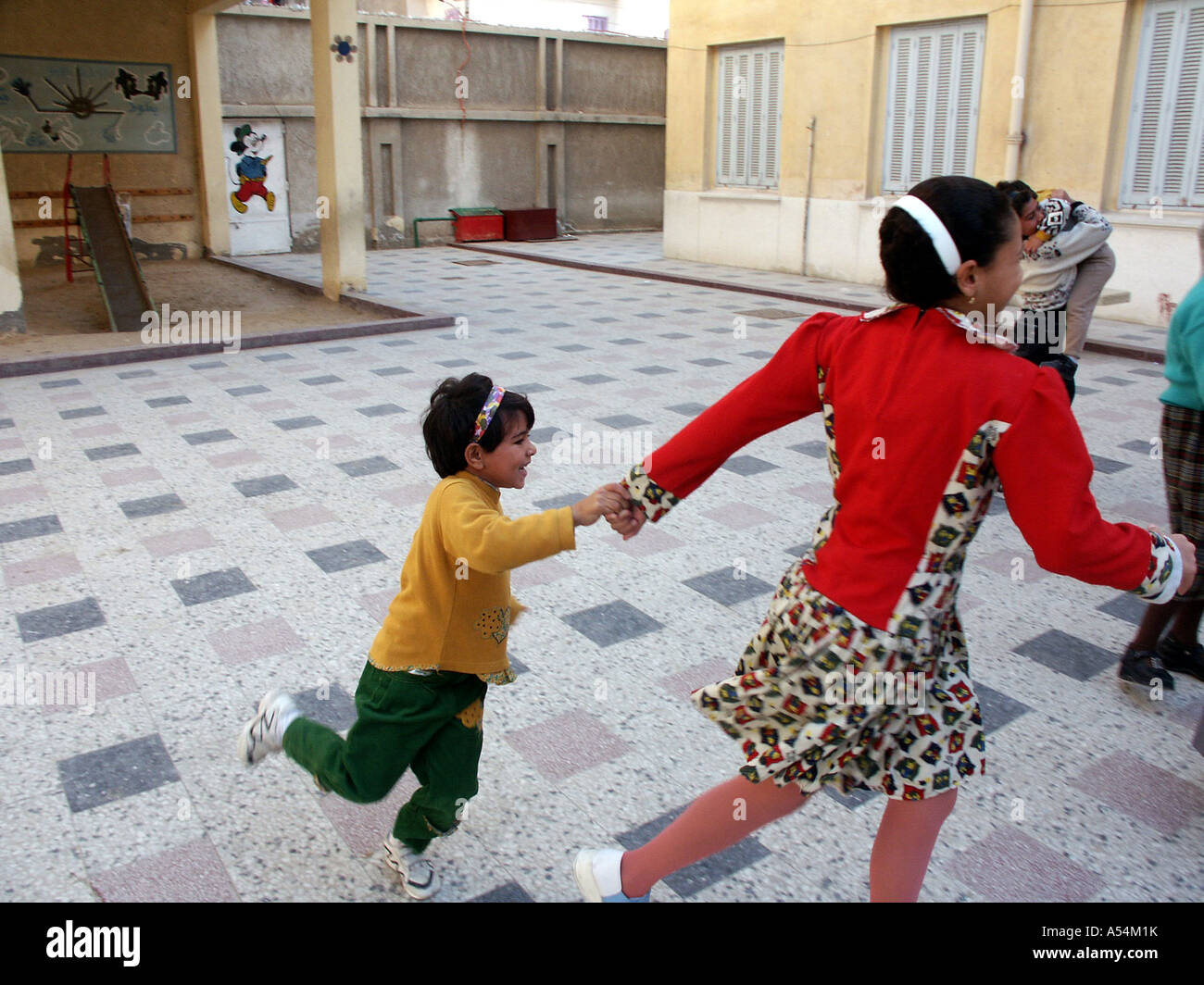 Painet ip1614 8065 egypt girls running fransiscan sisters orphanage ...