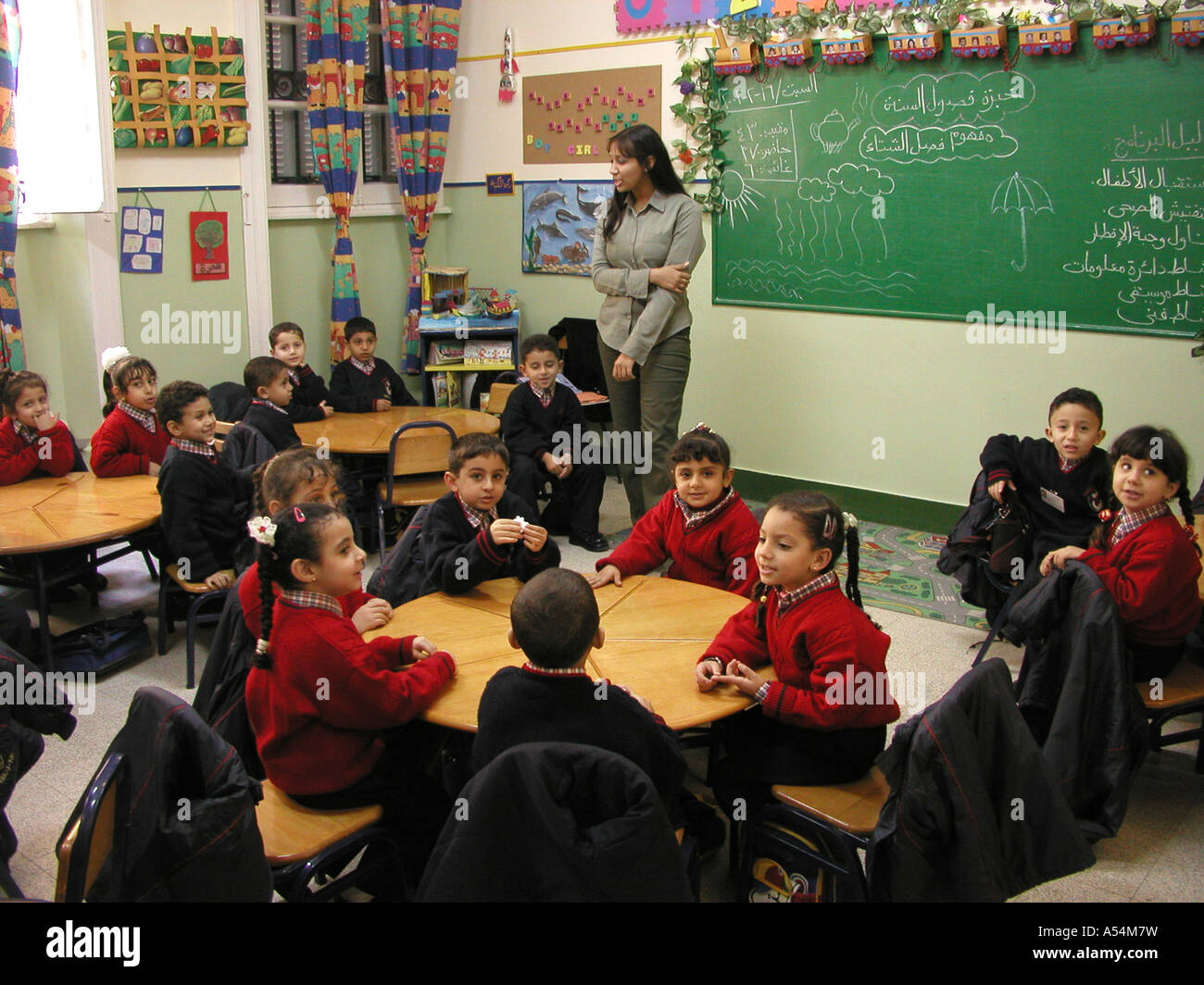 Painet ip1638 5712 teacher students class egypt abou kir primary school ...