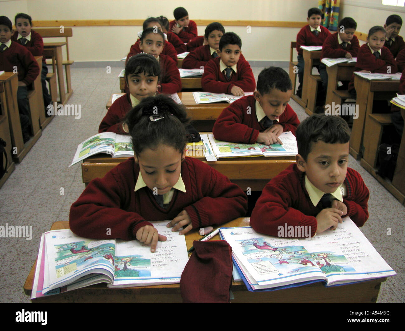 Painet ip1642 5719 students class egypt abou kir school children ...