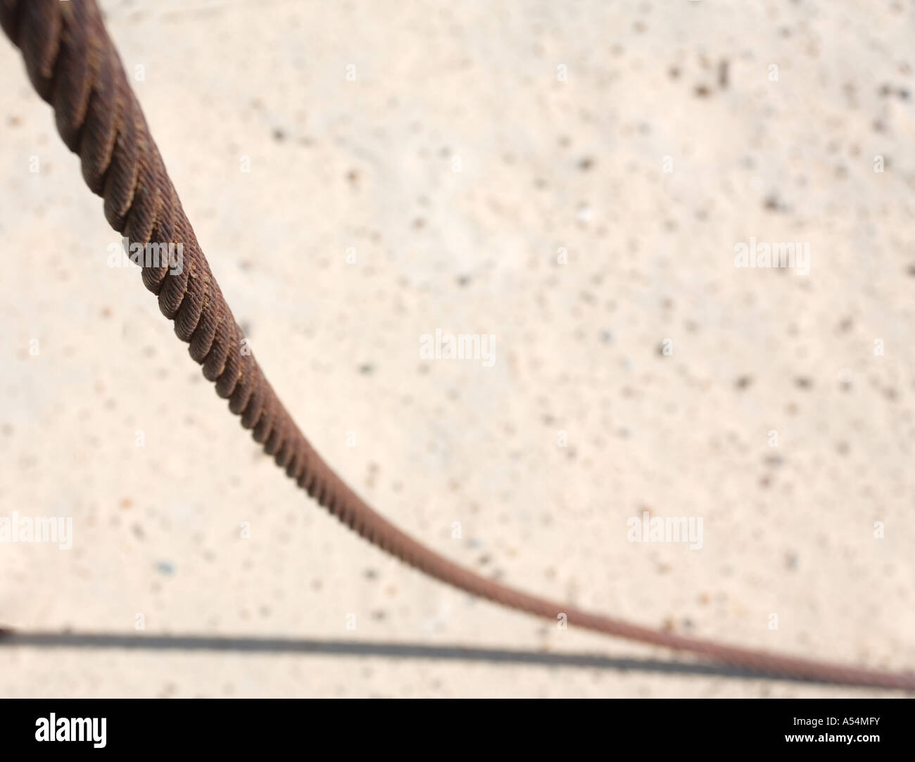 Rusty steel rope Stock Photo - Alamy