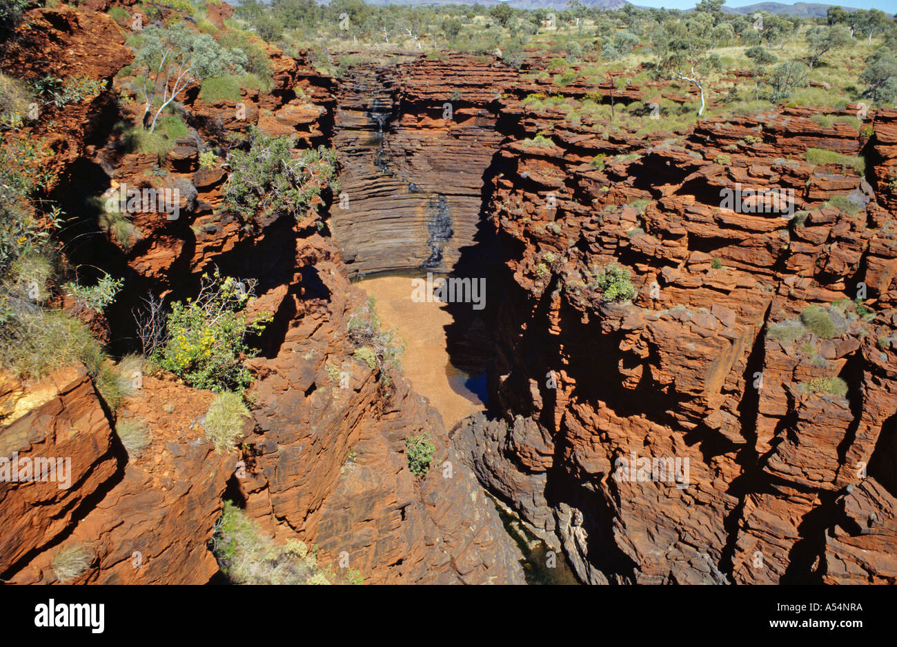 Knox Gorge in the Karijini National Park near the village of Wittenoon ...