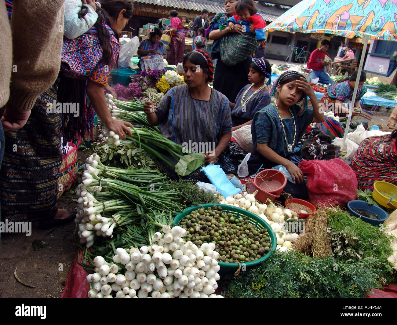 Painet ip1798 guatemala weekly mayan market san lucas toliman country ...