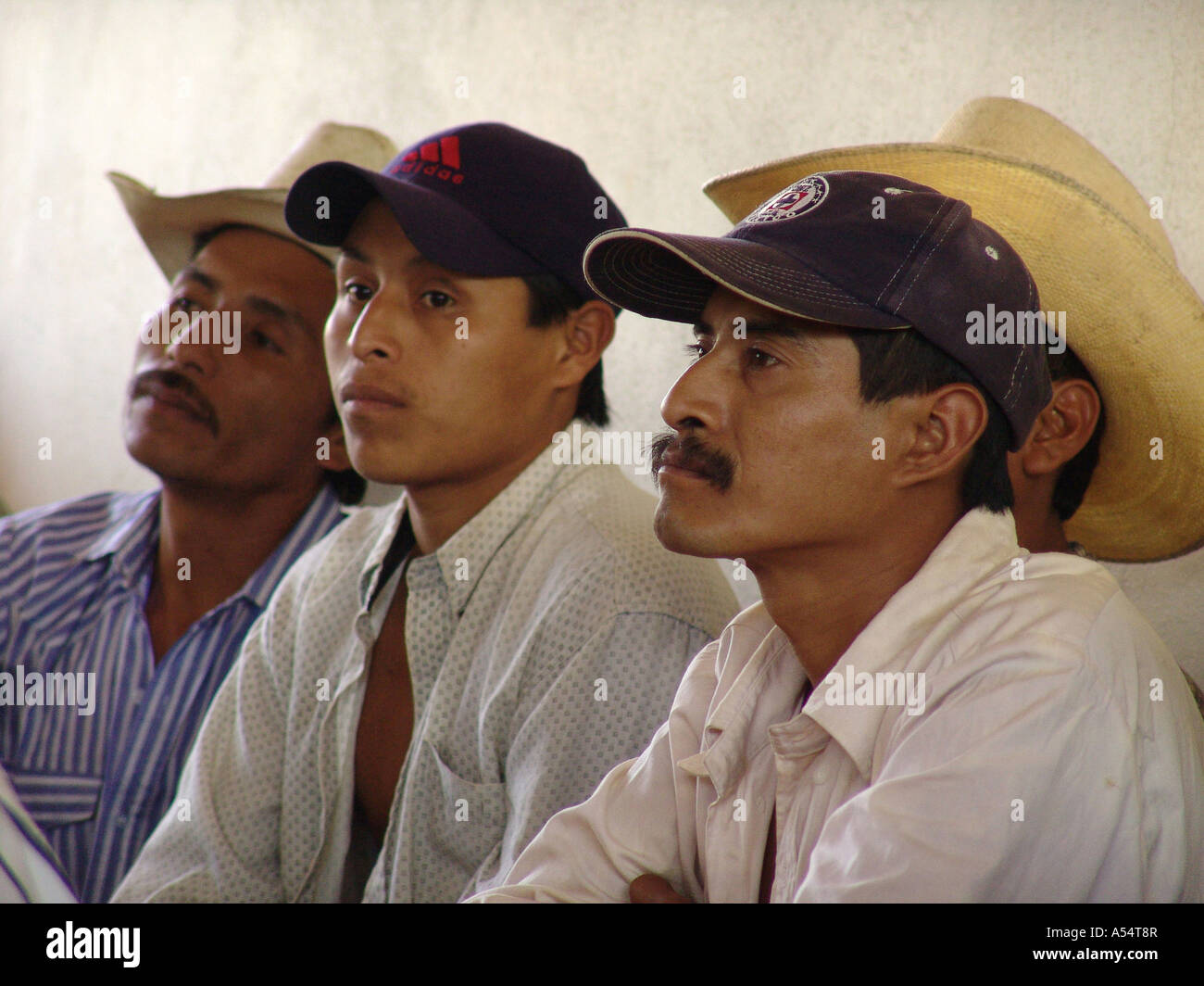 Painet ip1940 honduras men community meeting discuss new water project ...