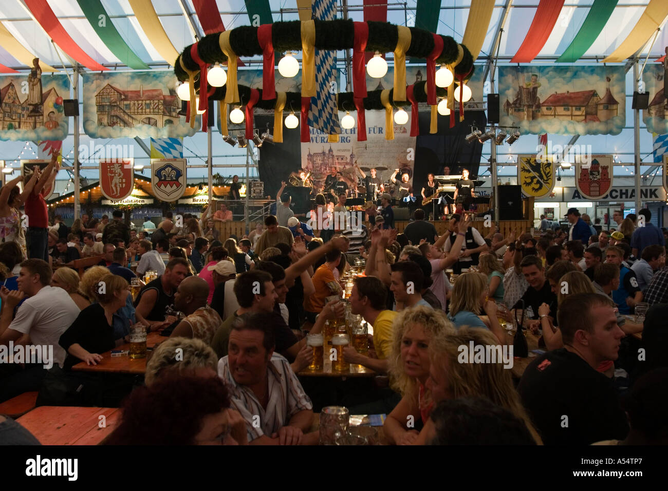 Kiliani festival Würzburg Wuerzburg Franconia Bavaria Germany Stock ...