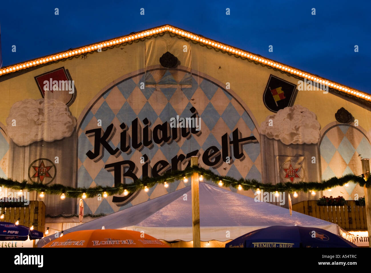 Kiliani festival Würzburg Wuerzburg Franconia Bavaria Germany Stock ...