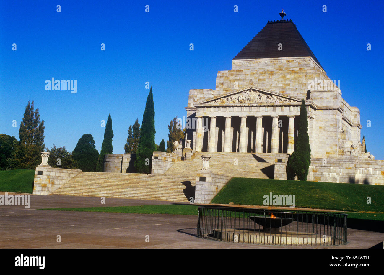 Anzac war memorial, Melbourne, Victoria, Australia Stock Photo - Alamy