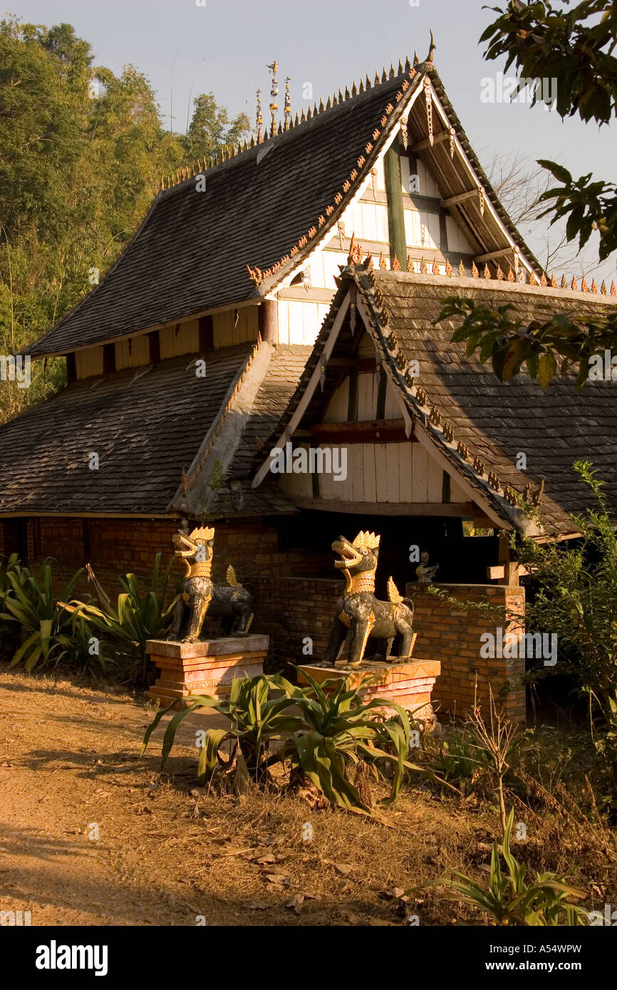 Dai village Buddhist temple south of Jinghong China Stock Photo - Alamy
