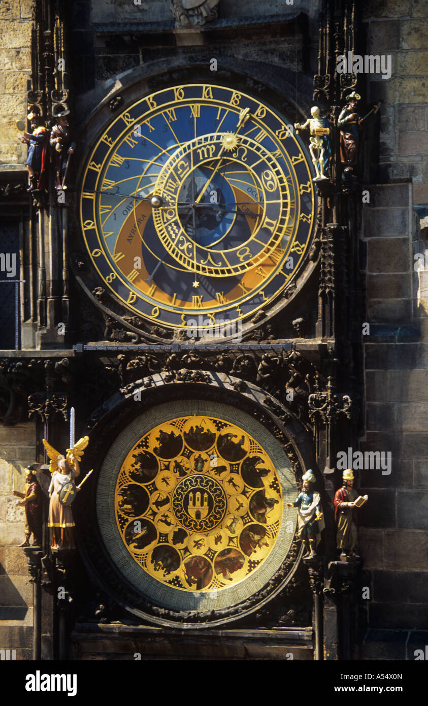 Astronomical Clock, Old Town Square, Prague, Czech Republic Stock Photo ...