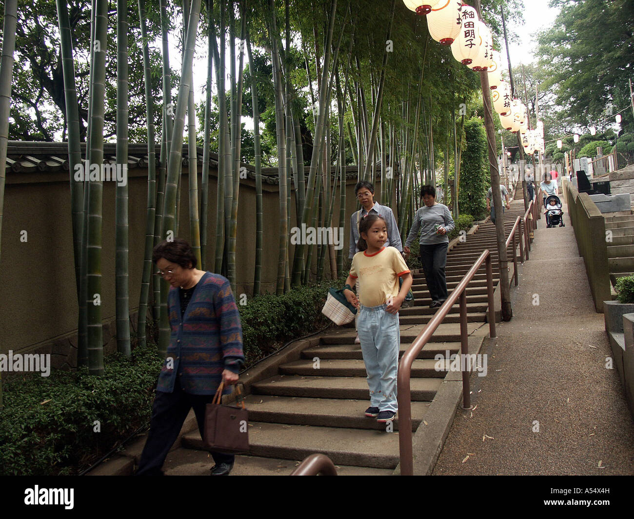 Painet ip2061 japan steps buddhist temple tokyo 2003 country developing ...
