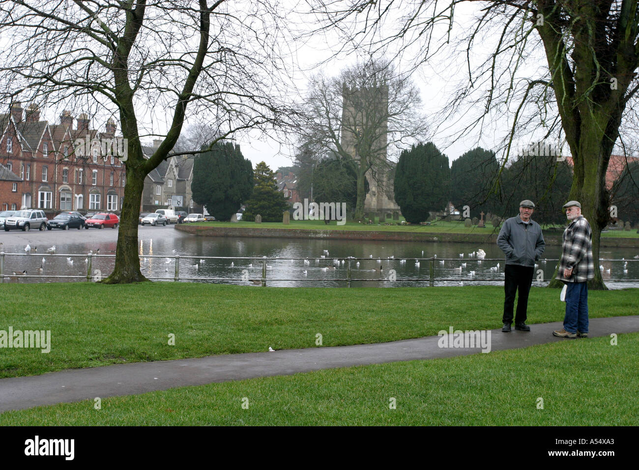 The Crammer pond in Devizes site of the Moonrakers legend Stock Photo ...