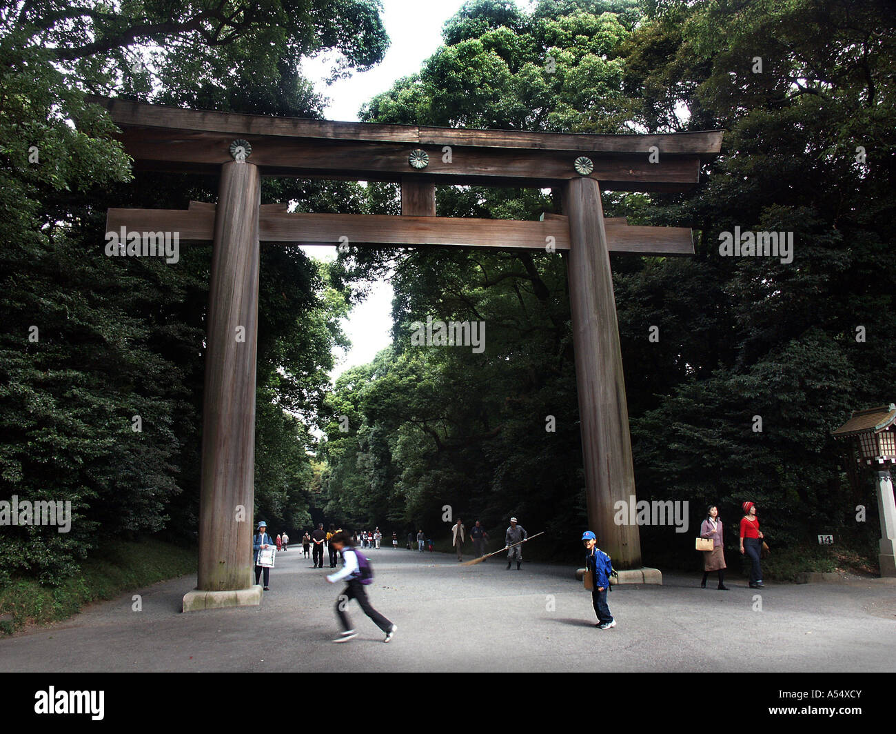 Painet ip2133 japan entrance gate meiji templee tokyo 2003 country ...