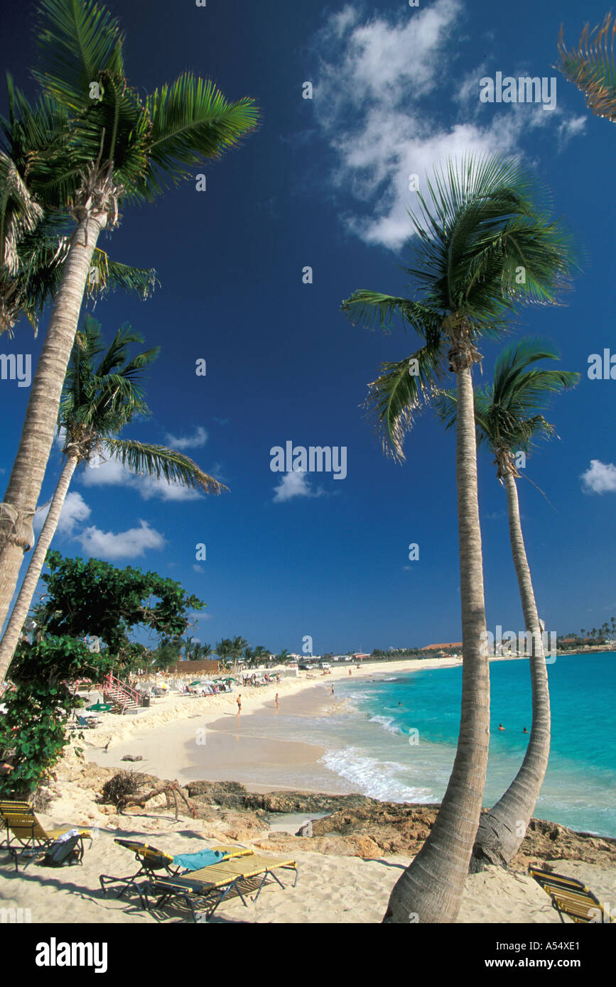 St Maarten Netherlands Antilles Caribbean Maho Beach Stock Photo - Alamy