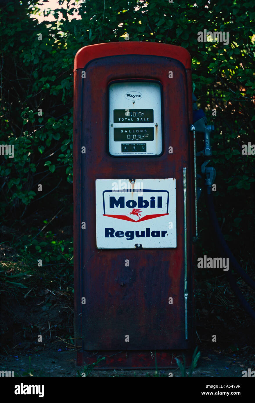 Mechanical gas pump readout Chilmark MA Stock Photo - Alamy