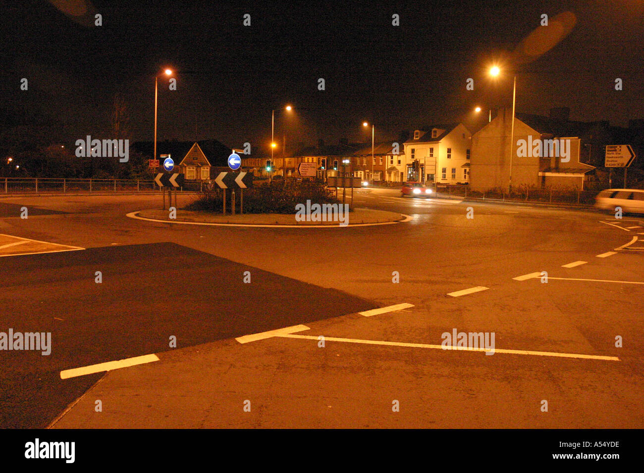 Bruce Street Bridges in Swindon at night Stock Photo - Alamy