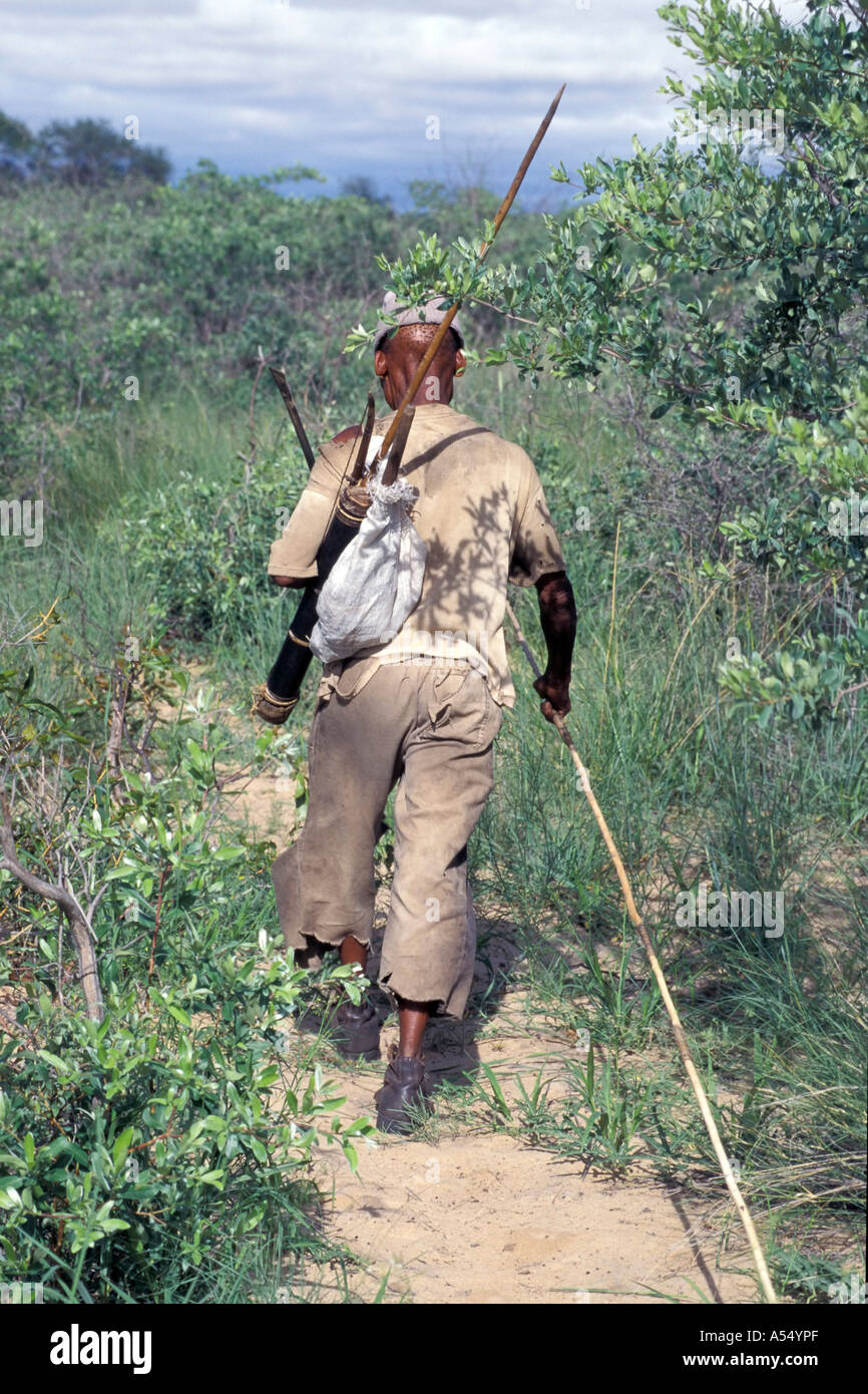 Hunting bushman in Namibia Stock Photo - Alamy
