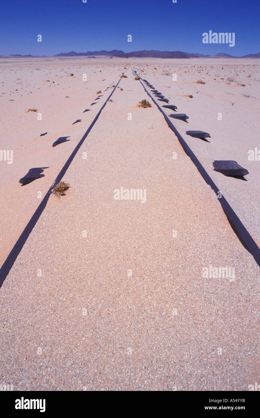 Closed tracks in sand Namibia Stock Photo - Alamy
