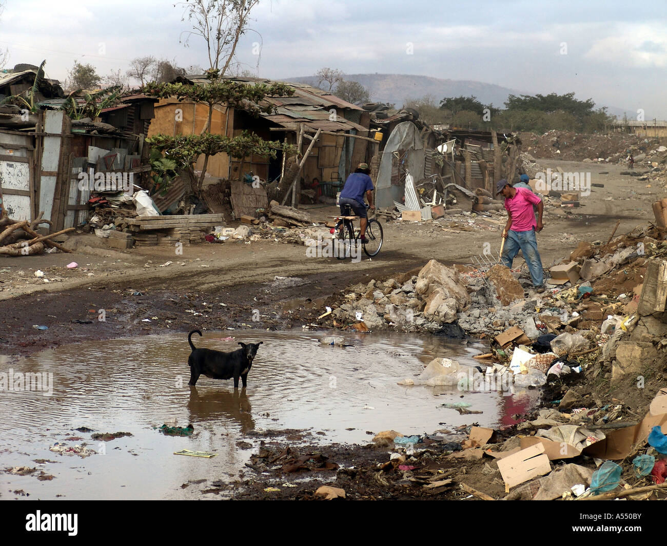 Painet ip2268 nicaragua dwellings scavengers managua garbage dump ...
