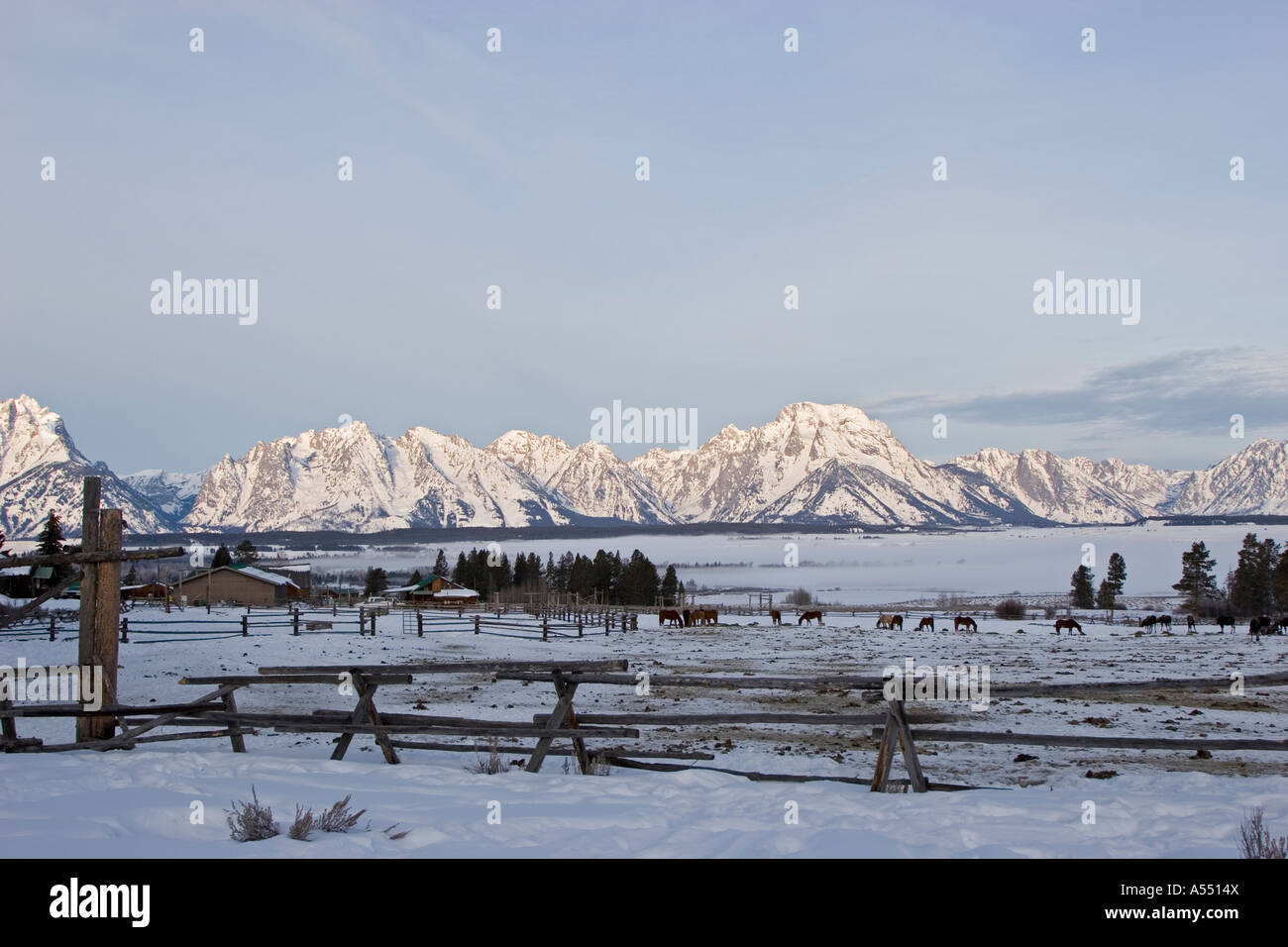 Triangle X Ranch in Grand Teton National Park Stock Photo - Alamy