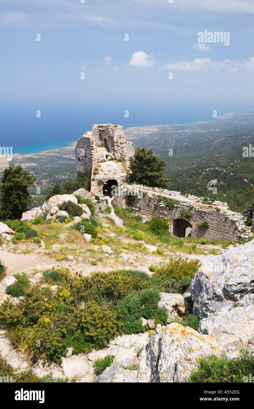 Kantara Castle Karpaz peninsula North Cyprus Stock Photo - Alamy