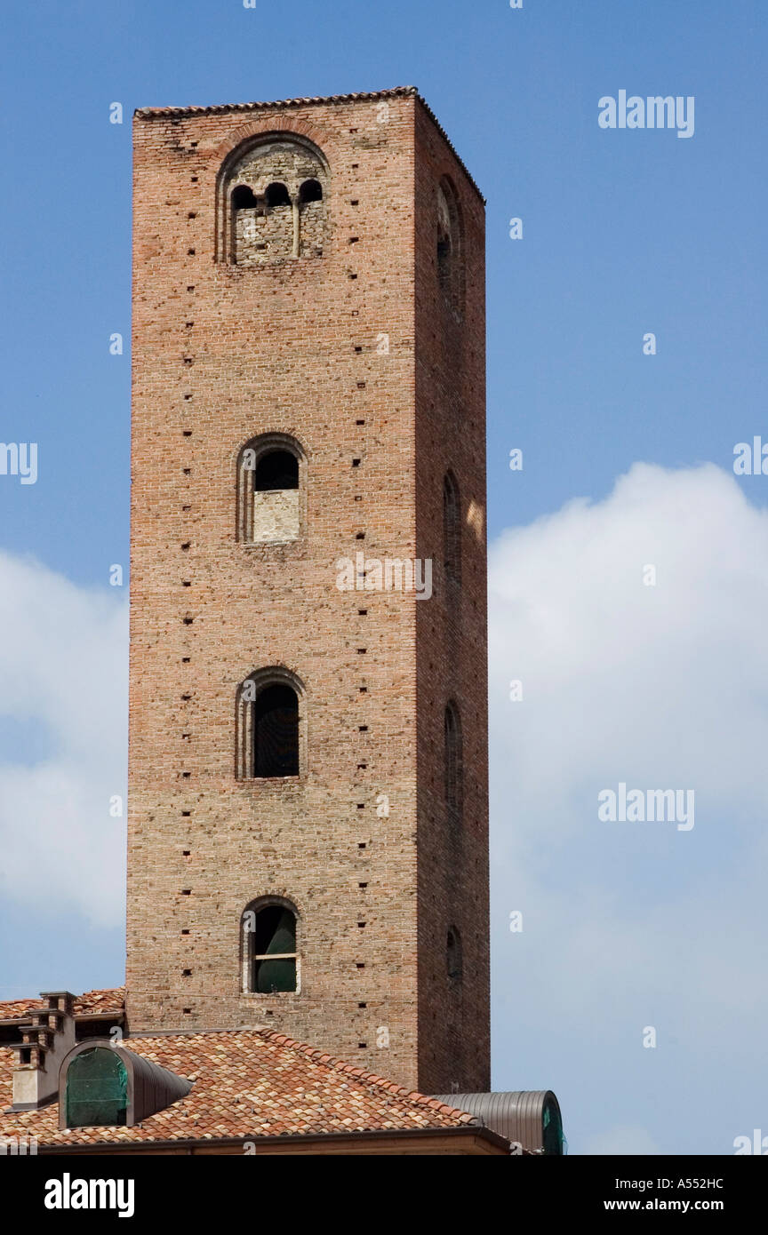 Alba Piedmont Piemonte Italy dynasty tower at the Piazza del ...