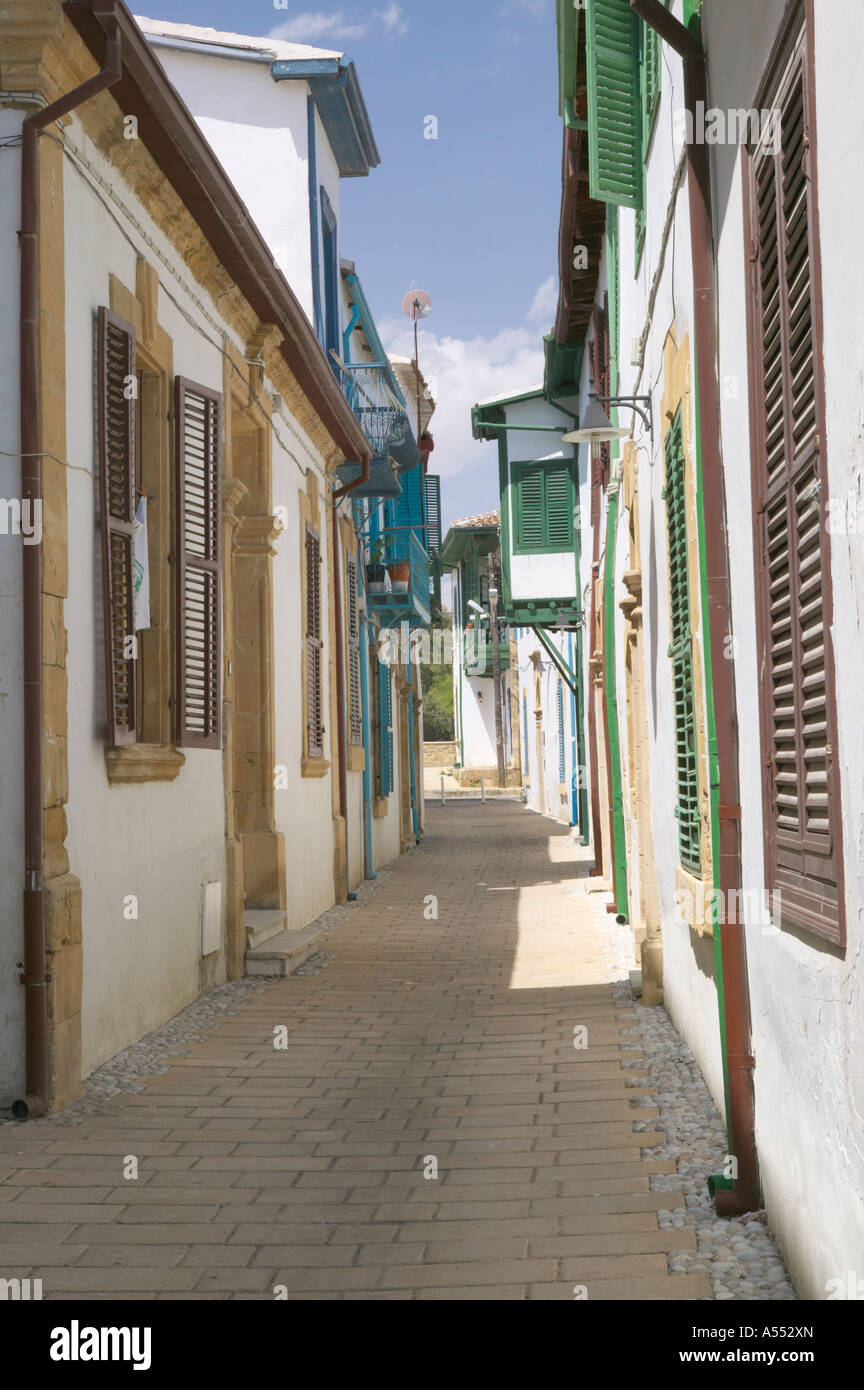 Narrow street in Lefkosa Nicosia, North Cyprus Stock Photo - Alamy