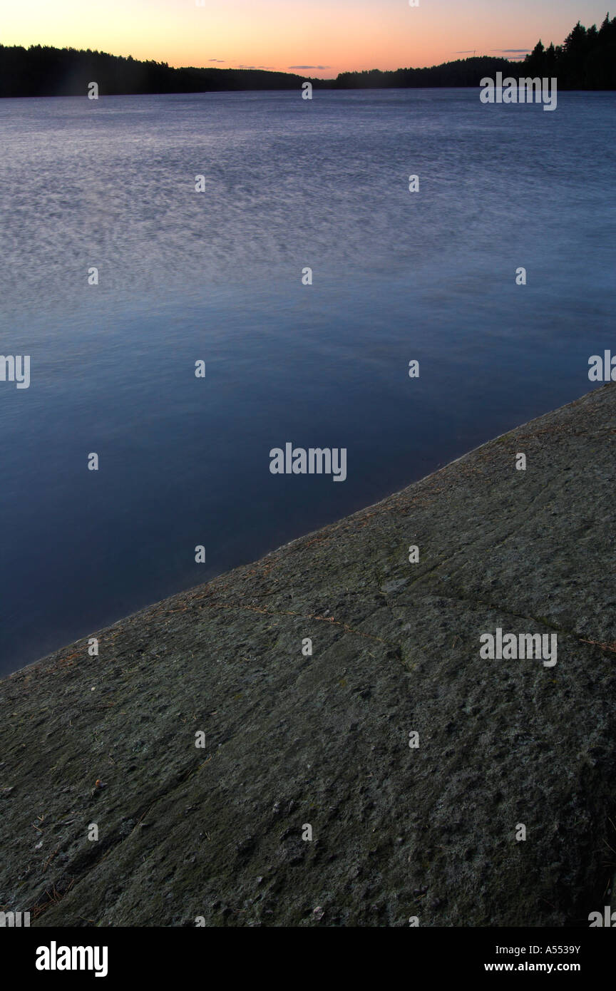 Morning by the lake Stock Photo - Alamy