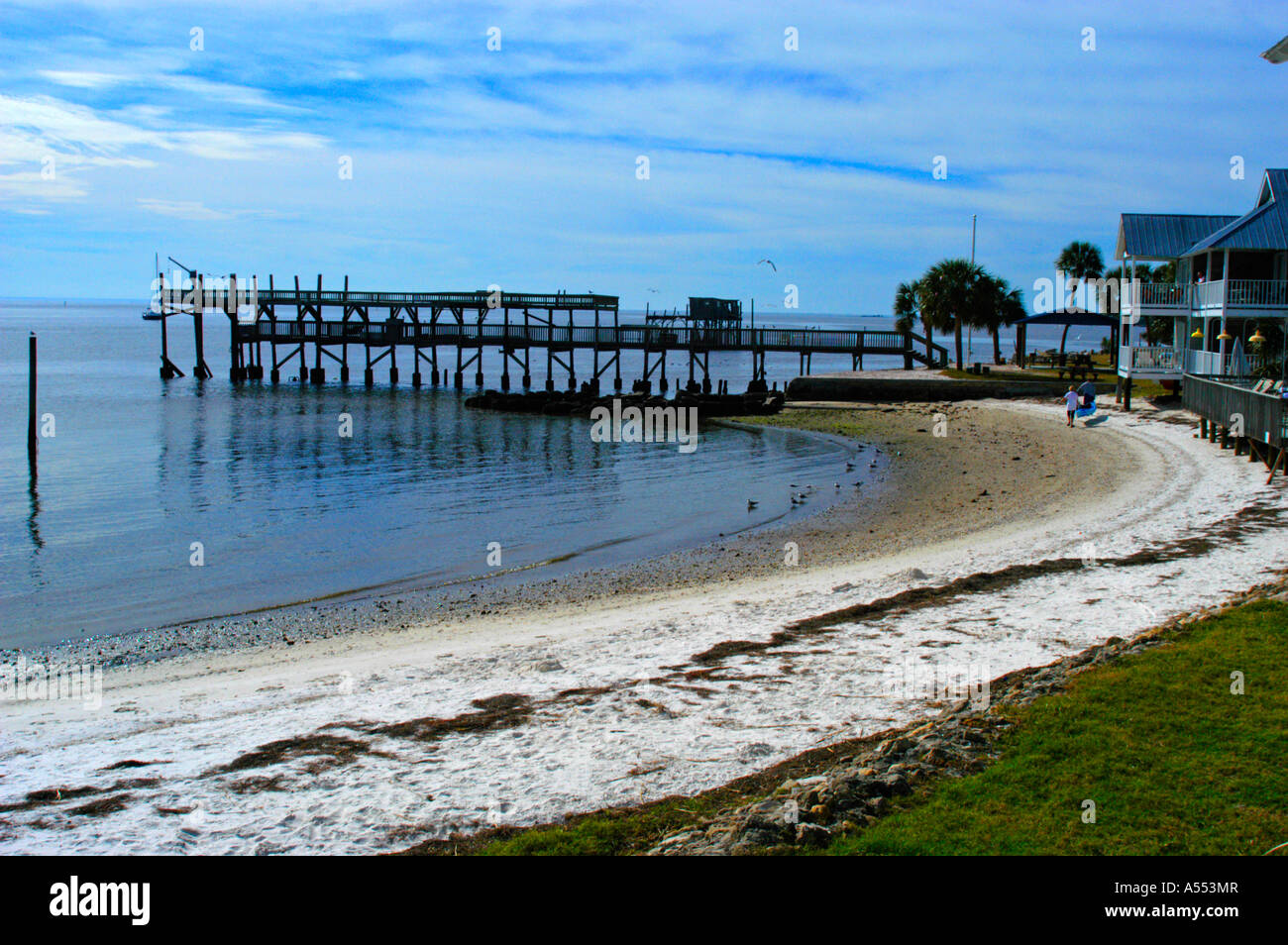 The beach at Cedar Key Florida Stock Photo - Alamy