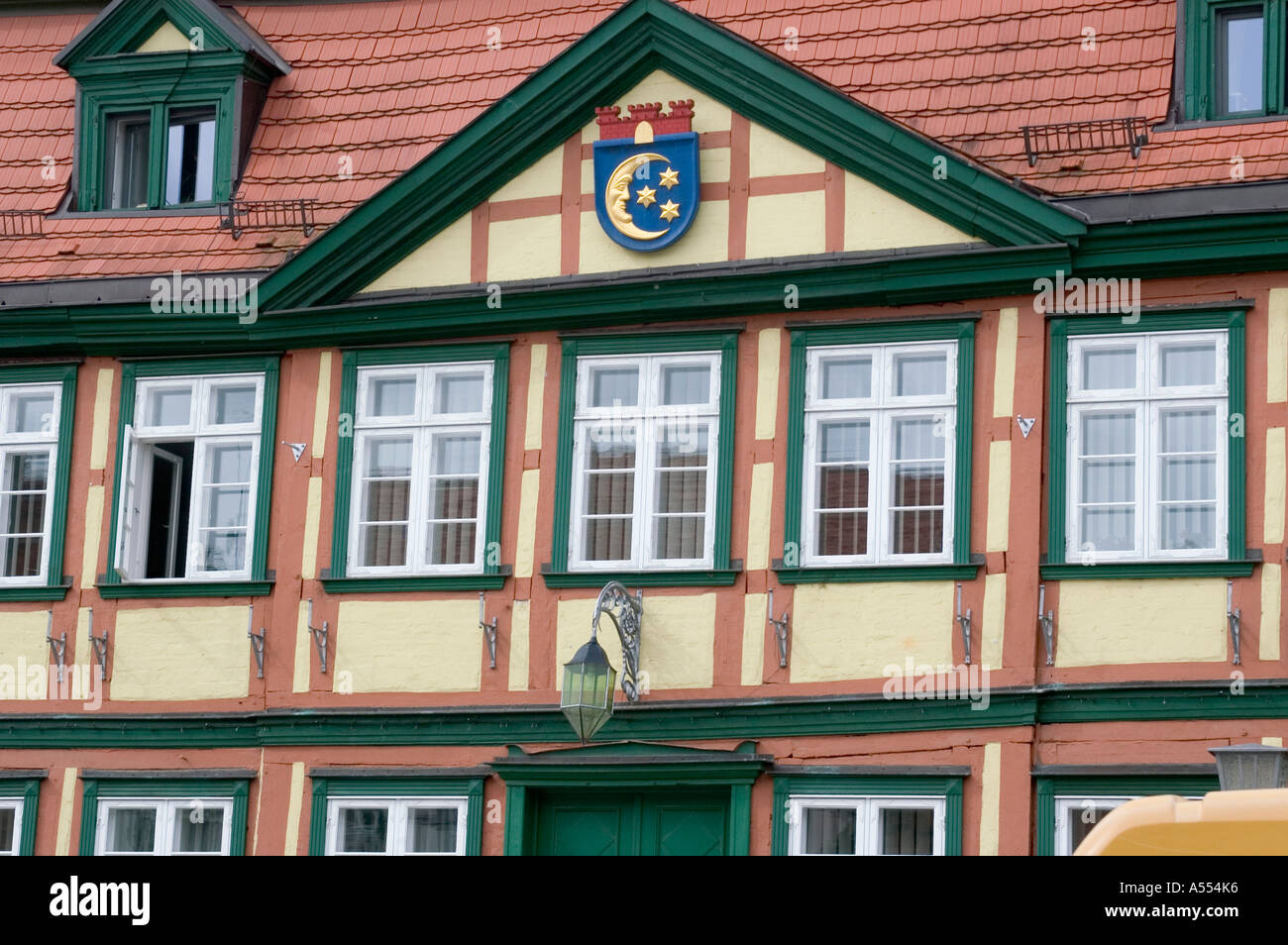 Grabow Mecklenburg Vorpommern Germany city hall gable Stock Photo - Alamy