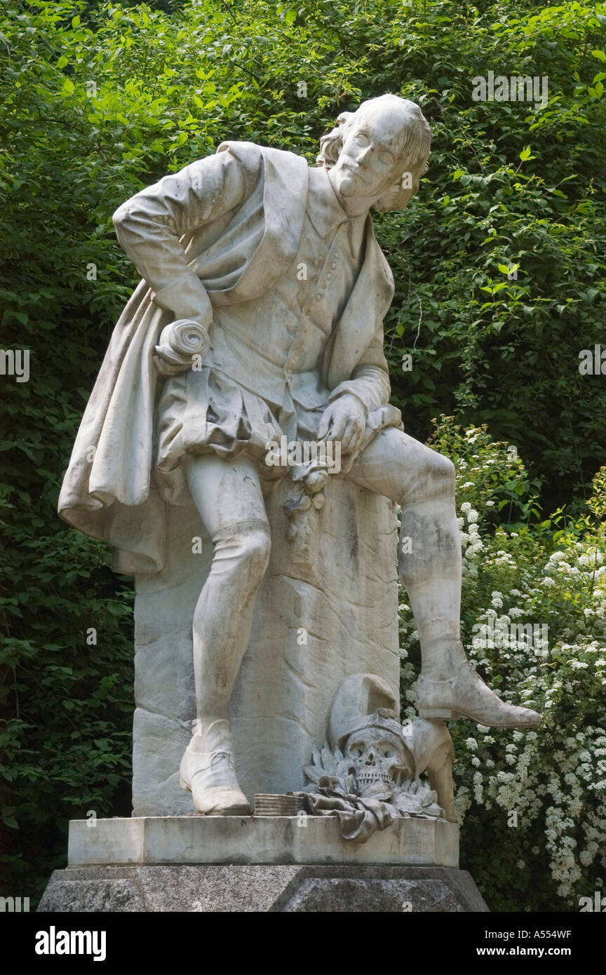 Weimar Thuringia Germany municipial park memorial William Shakespeare ...