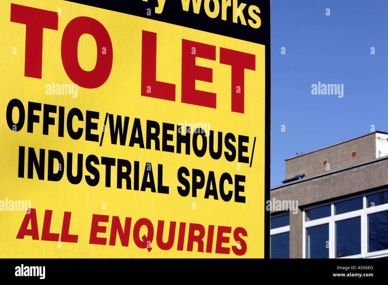 Commercial to let sign Stock Photo - Alamy