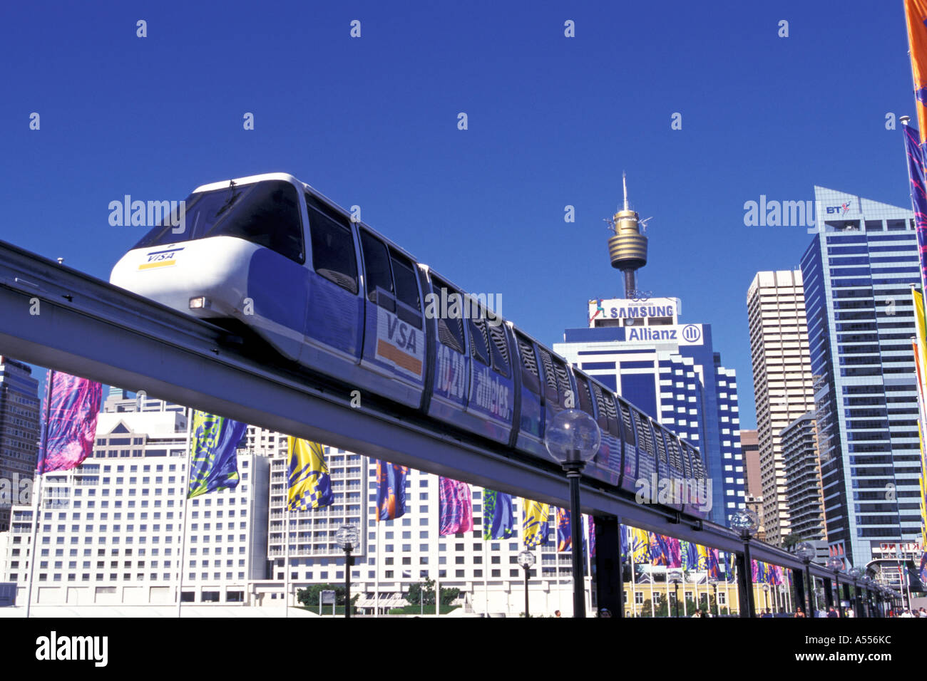 Mono Rail Sydney Australia Stock Photo - Alamy