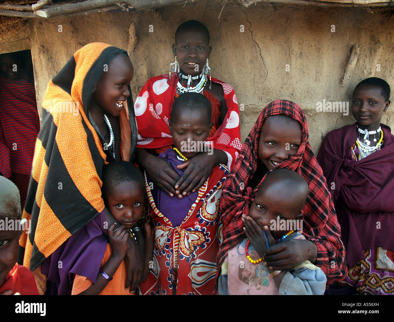 Painet ip2638 tanzania masai children moita village arusha 2003 country ...