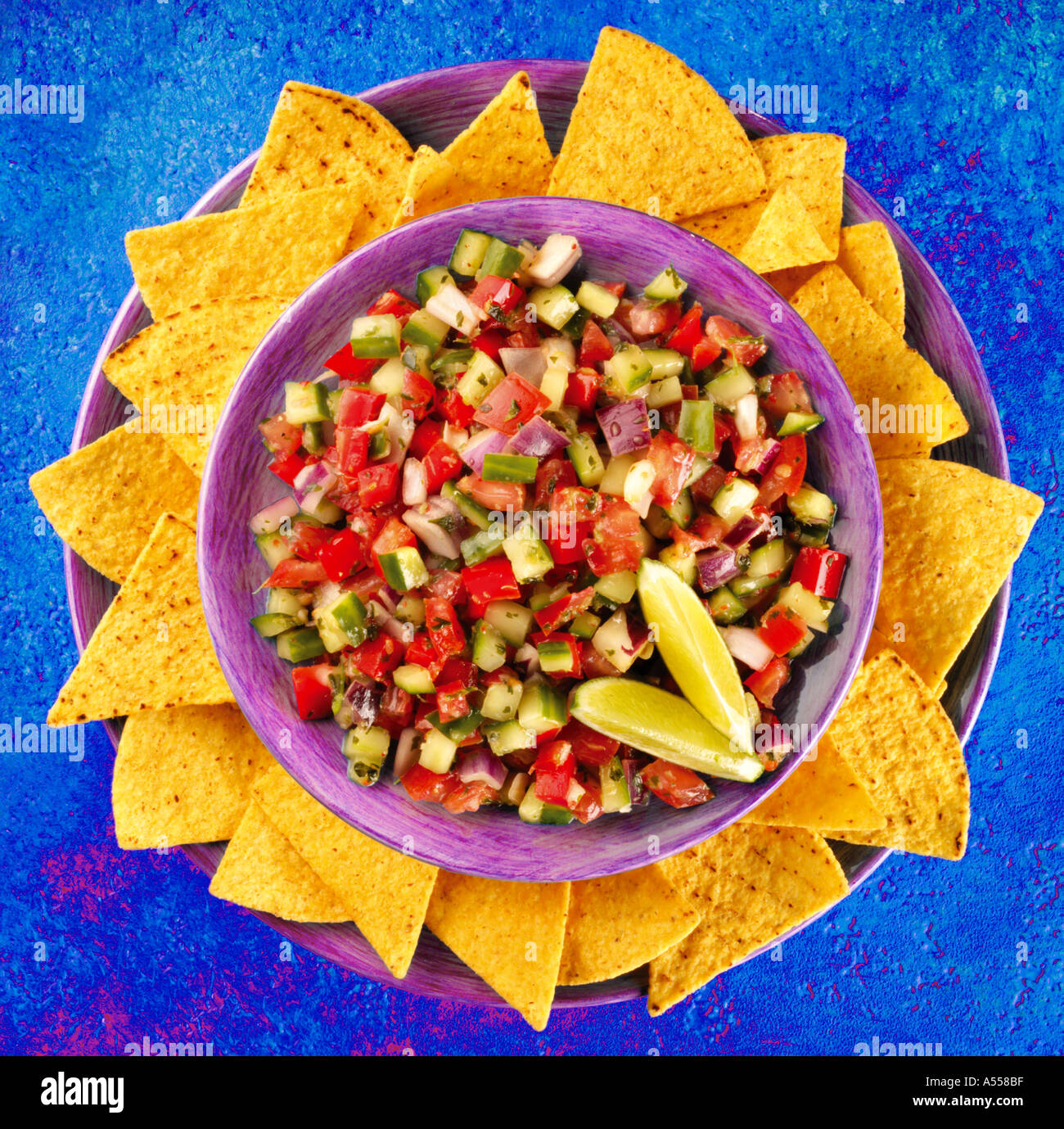 Mexican nachos crisps dip hi-res stock photography and images - Alamy