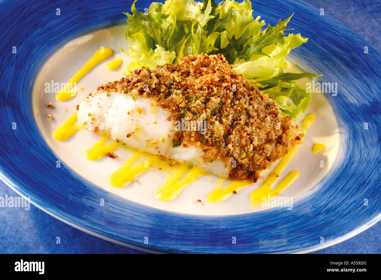 Herb crust cod hi-res stock photography and images - Alamy