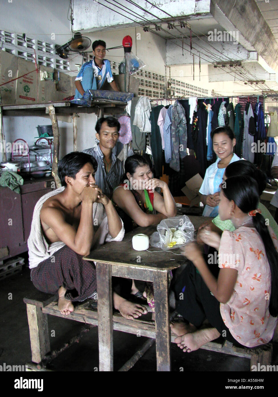 Painet ip2740 9728 burmese migrants bangkok country developing nation ...