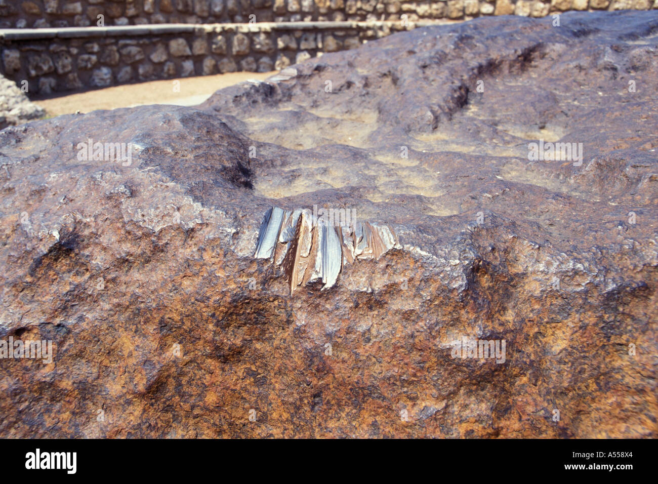 Hoba meteorite metal Grootfontein Namibia Stock Photo - Alamy