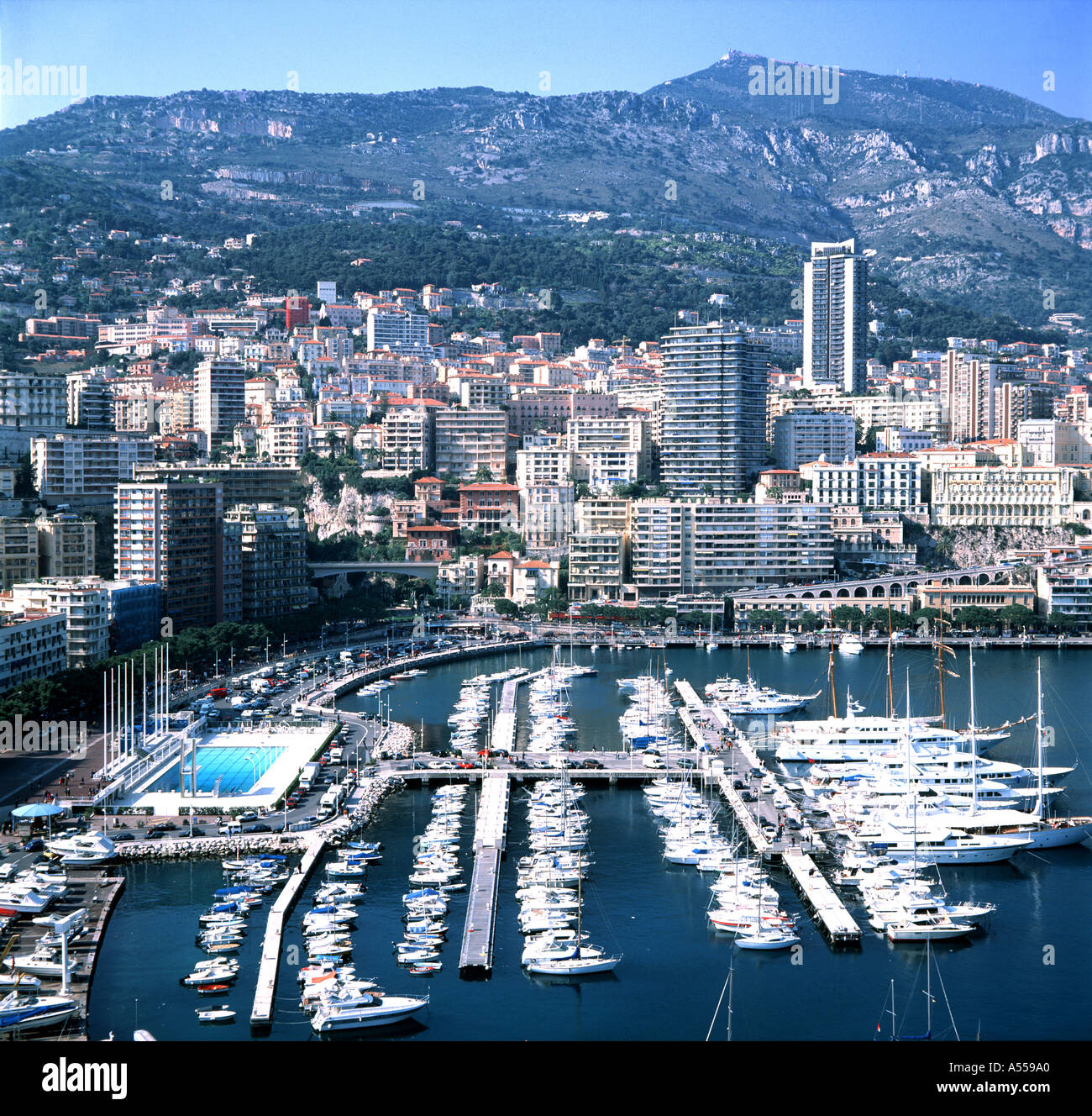 The harbour at Monaco Stock Photo - Alamy