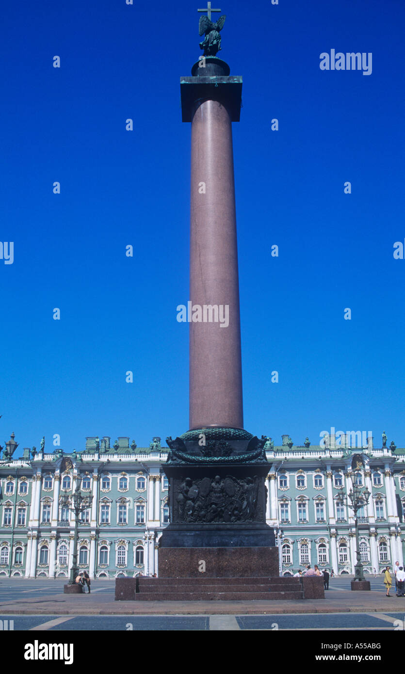 Palace square alexander column sunny hi-res stock photography and ...