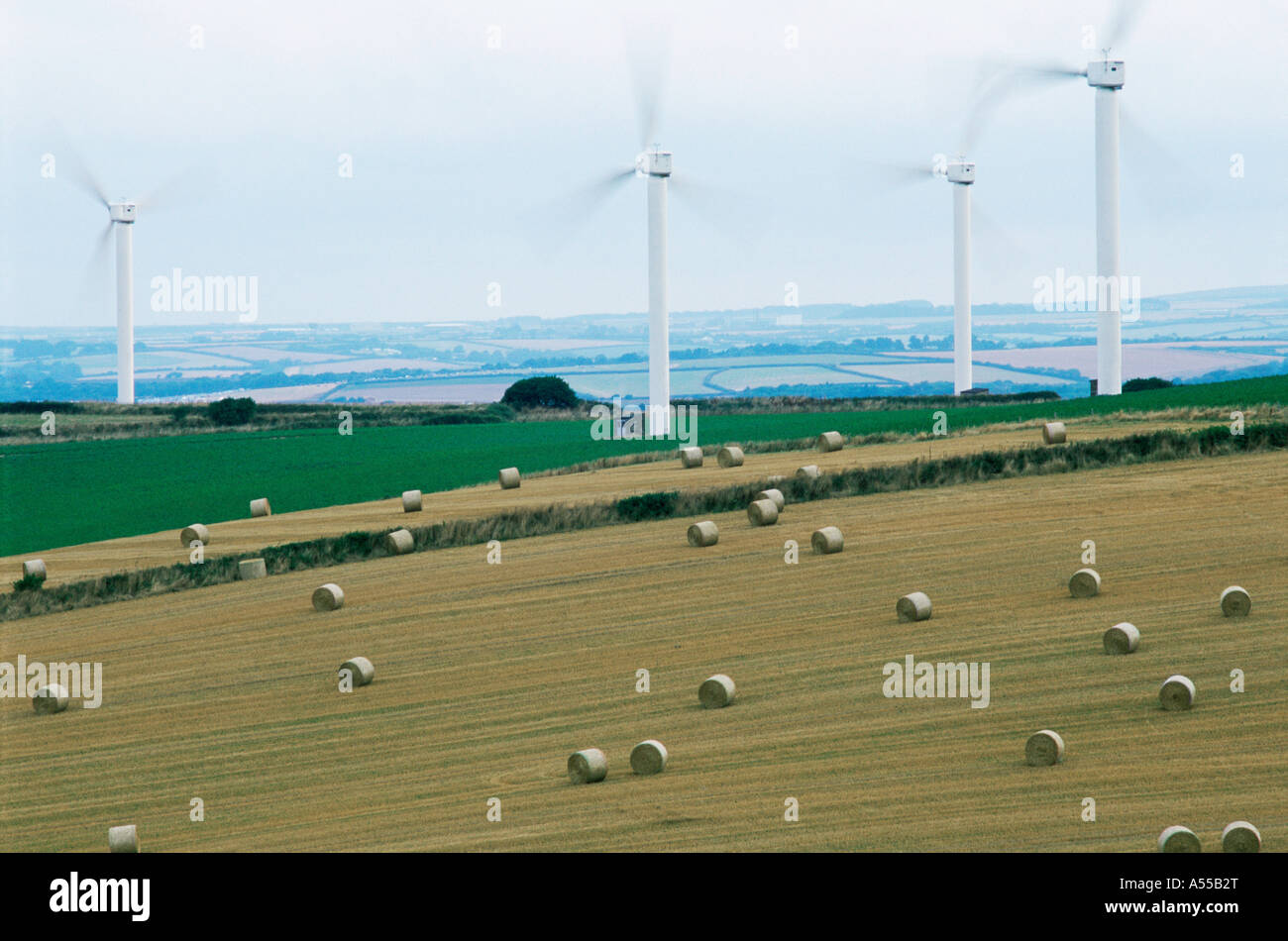 Wind turbines in countryside Stock Photo - Alamy
