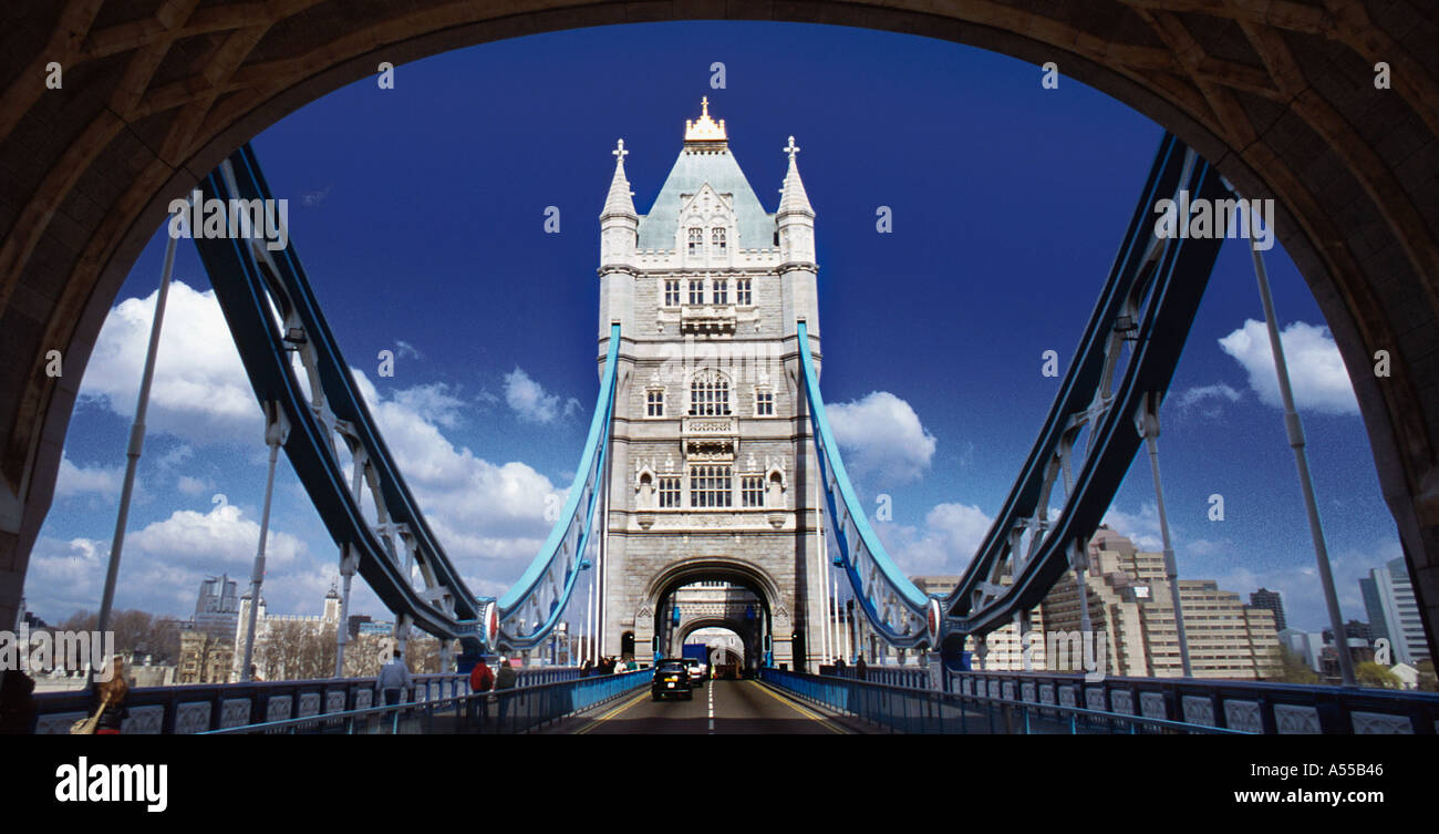 Tower bridge from the south side London England Britain UK Stock Photo ...